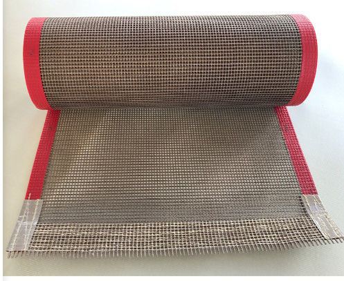 Long Lasting High Temperature PTFE Coated Fiberglass Mesh Conveyor Belt