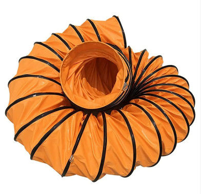 High temperature canvas steel wire expansion hose smoke exhaust fan ...