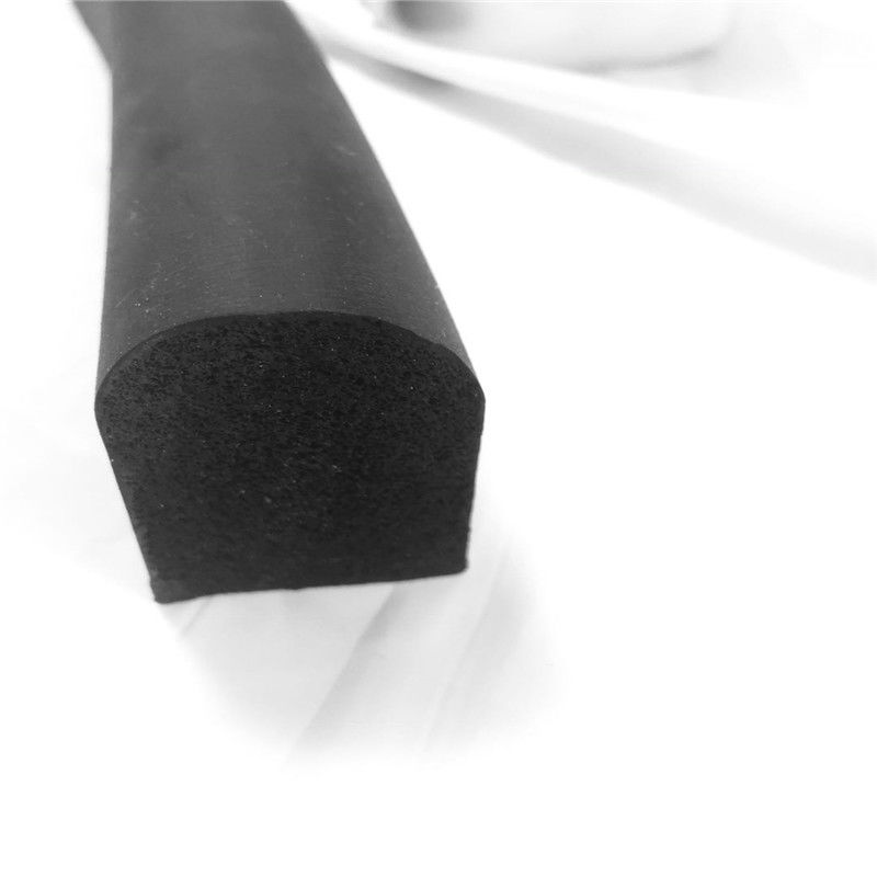 Self Adhesive Silicone Sponge Sheet Half Round Rubber Strip Smooth Surface